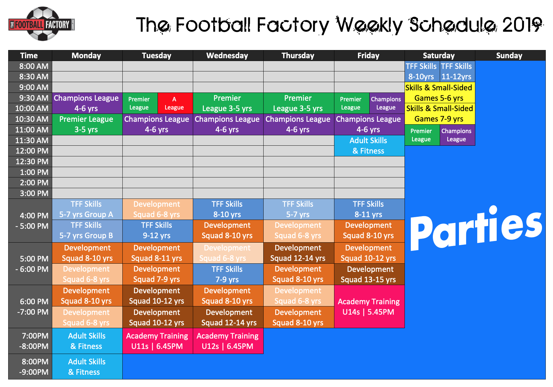 Classes - The Football Factory - Indoor Soccer Training Sydney
