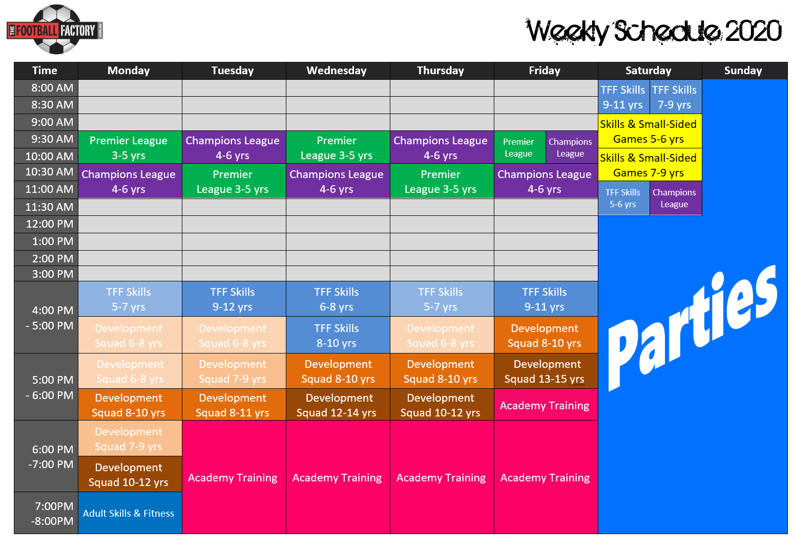 Classes - The Football Factory - Indoor Soccer Training Sydney