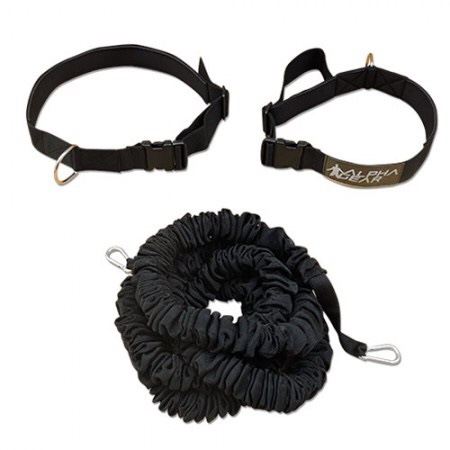 Alpha Gear 3 Metre Partner Resistance Band And Belts - The Football Factory